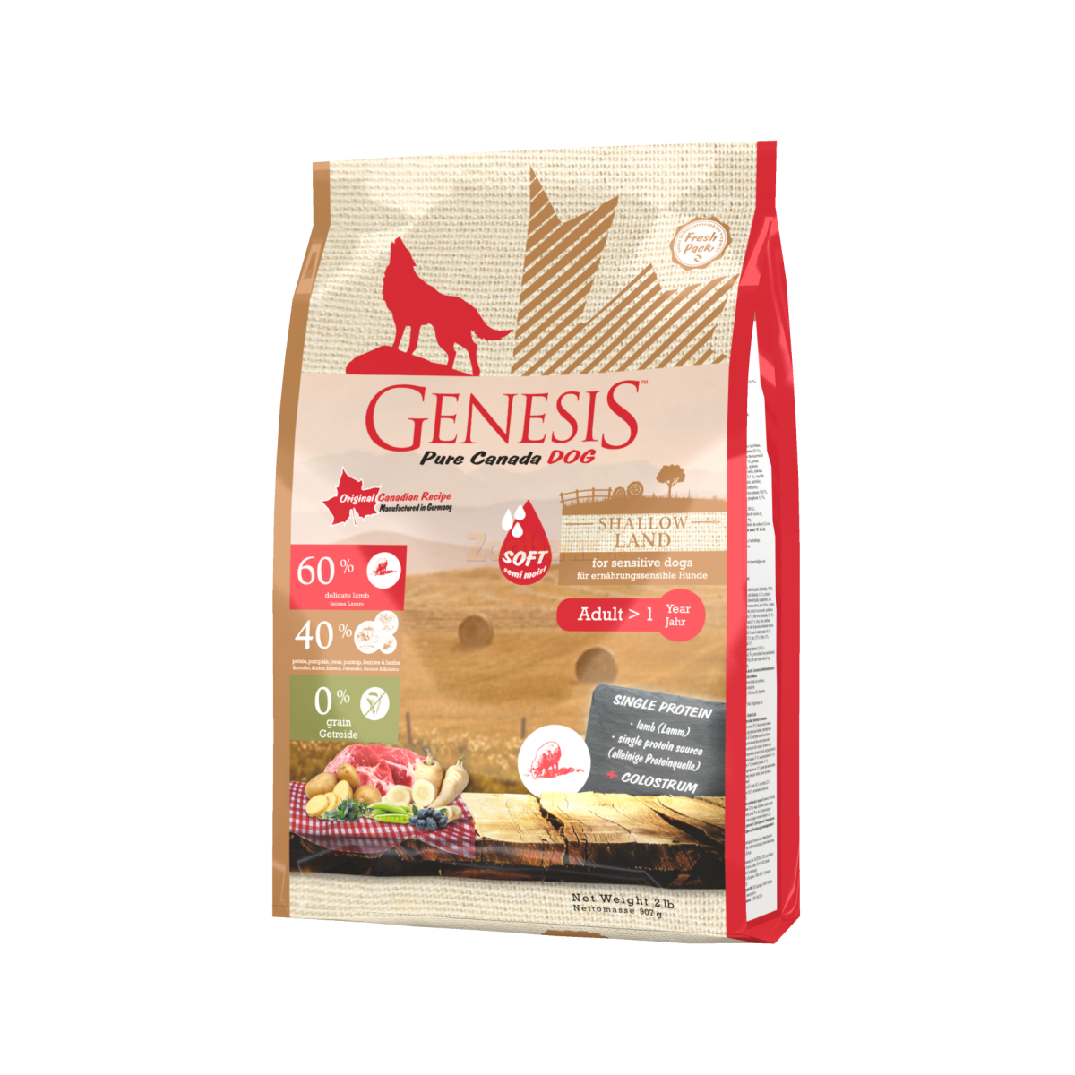 Genesis Hundefutter Pure Canada Dog - Shallow Land (Soft) für ernähru
